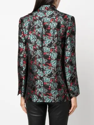 Zadig&Voltaire Floral Jacquard Single-breasted Blazer