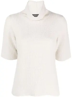 Fabiana Filippi Waffle-knit Roll-neck T-shirt