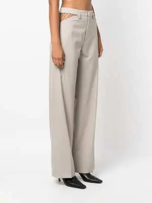 DION LEE Cut-out Wool Trousers