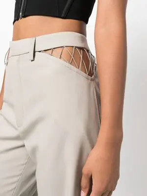 DION LEE Cut-out Wool Trousers