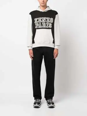 Kenzo Colour-block Stretch-cotton Hoodie