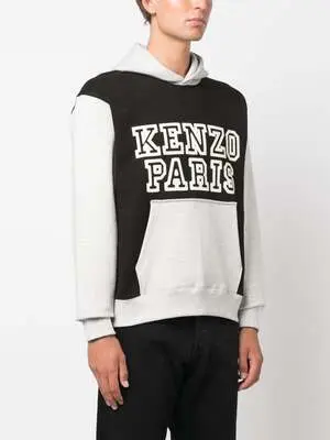 Kenzo Colour-block Stretch-cotton Hoodie