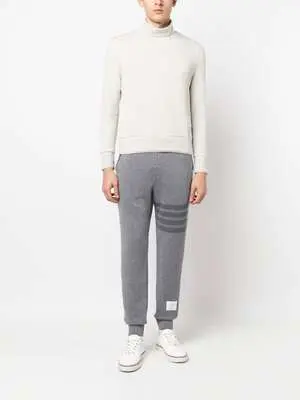 Thom Browne 4-bar Wool Track Pants - Grey