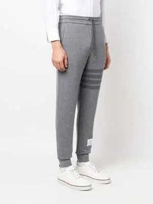 Thom Browne 4-bar Wool Track Pants - Grey
