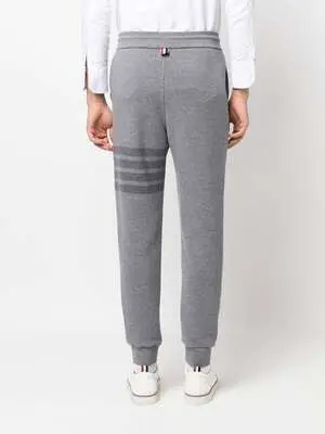 Thom Browne 4-bar Wool Track Pants - Grey