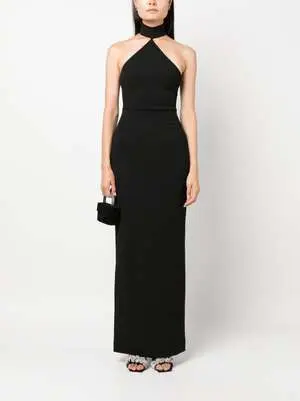 Solace London Blanca Halterneck Maxi Dress