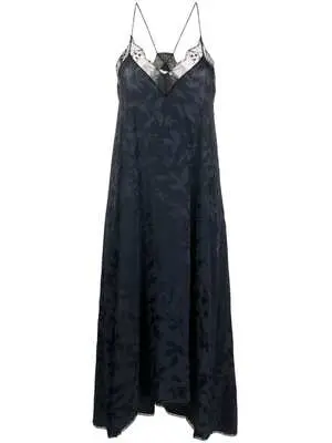 Zadig&Voltaire Risty Silk Midi Dress - Blue