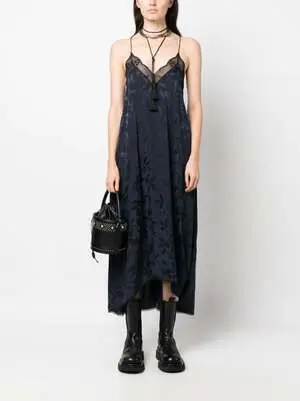 Zadig&Voltaire Risty Silk Midi Dress - Blue