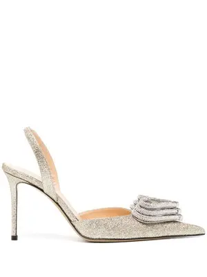 Mach & Mach 90mm Crystal-embellished Pumps