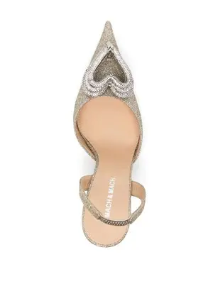 Mach & Mach 90mm Crystal-embellished Pumps