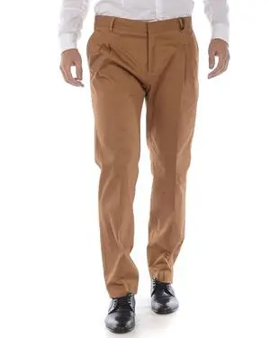 DANIELE ALESSANDRINI Straight Leg Trousers - Brown