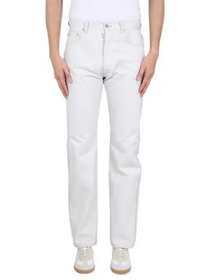 MAISON MARGIELA Straight Leg Pants - White