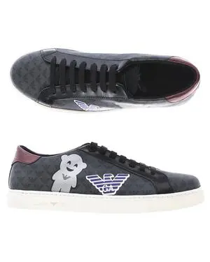 Emporio Armani Leather Sneakers - Grey