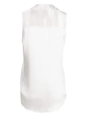 L'Agence Emmy Sleeveless Shirt - White