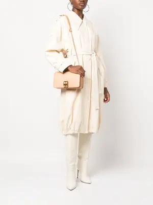 BY MALENE BIRGER Noval Leather Shoulder Bag - Neutrals