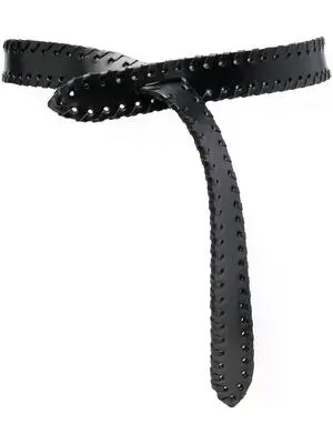 Isabel Marant Lecce Leather Belt - Blacks