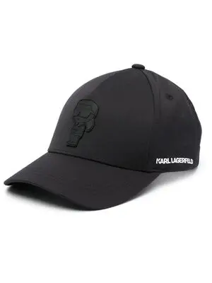 Karl Lagerfeld Ikonik Karl Curved-peak Baseball Cap