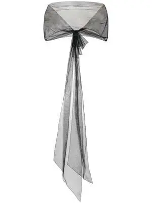 MAISON MARGIELA Bow-detail Tulle Stole