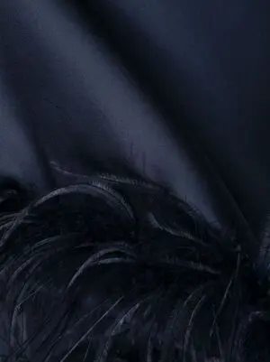 STYLAND Ostrich-feather Satin Scarf