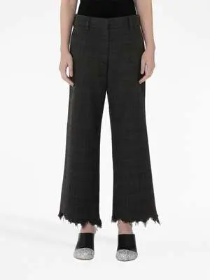 JW Anderson Distressed-effect Wool Trousers