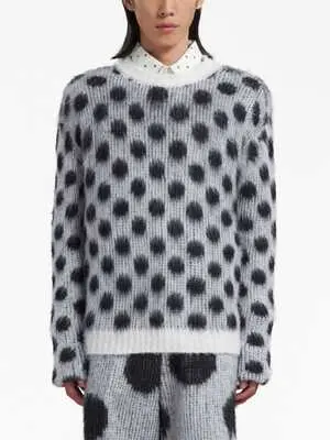 Marni Polka-dot Intarsia Jumper - Black