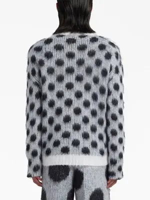 Marni Polka-dot Intarsia Jumper - Black