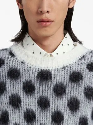 Marni Polka-dot Intarsia Jumper - Black