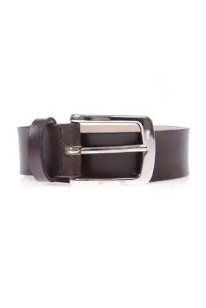 DANIELE ALESSANDRINI Leather Belt - Brown
