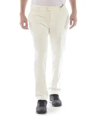 DANIELE ALESSANDRINI Slim Fit Trousers - White