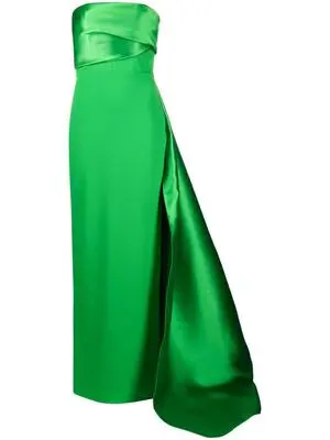 Solace London Kinsley Long Dress - Green