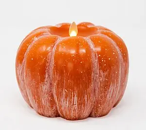 LUMINARA Pumpkin Figural Flameless Candle With Emote Control