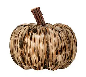 VALERIE PARR HILL 5.5' Faux Feather Pumpkin Valerie - One-color