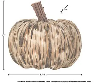VALERIE PARR HILL 5.5' Faux Feather Pumpkin Valerie