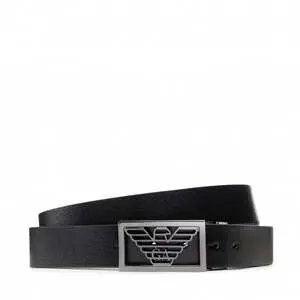 Emporio Armani Emporio Armani Leather Belt - Black