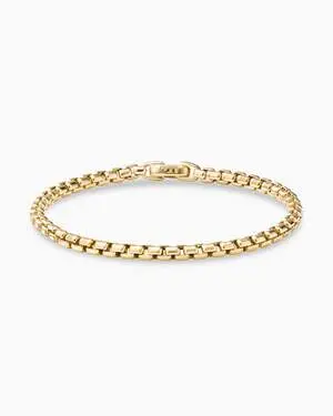 David Yurman Dy Bel Aire Box Chain Bracelet - All 18k Yellow Gold