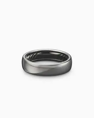 David Yurman Dy Classic Band Ring - Grey Titanium