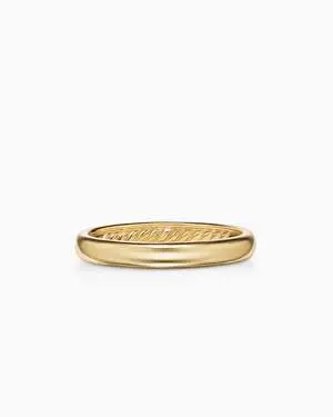 David Yurman Dy Classic Band Ring In 18k Yellow Gold - All 18k Yellow Gold