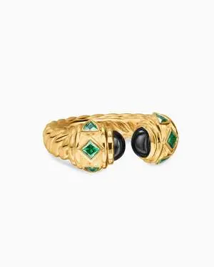 David Yurman Renaissance Color Ring - Black Onyx/tsavorite