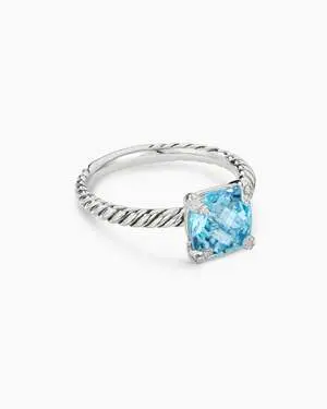 David Yurman Chatelaine Ring - Blue Topaz