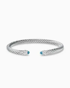 David Yurman Classic Cable Bracelet - Blue Topaz