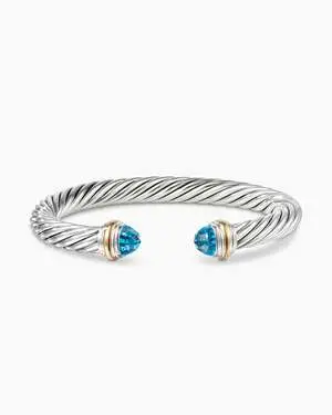 David Yurman Classic Cable Bracelet - Blue Topaz