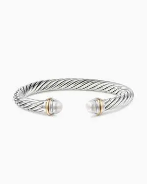 David Yurman Classic Cable Bracelet With - Pearl