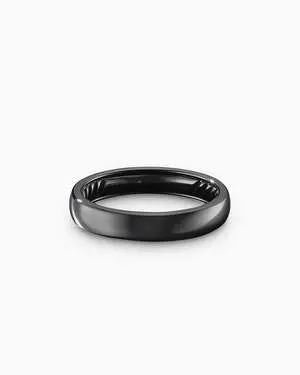 David Yurman Dy Classic Band Ring - Black Titanium