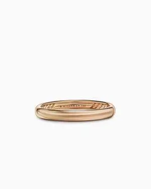 David Yurman Dy Classic Band Ring - 18k Rose Gold