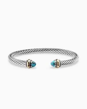 David Yurman David Yurman Classic Cable Turquoise Bracelet Turquoise Matrix Kingman
