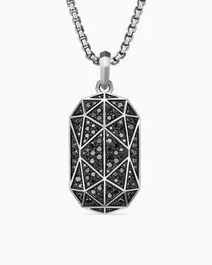 David Yurman Faceted Amulet With Diamonds In Sterling Silver - Black Diamond