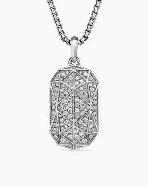 David Yurman Faceted Amulet With Diamonds In Sterling Silver - Diamond