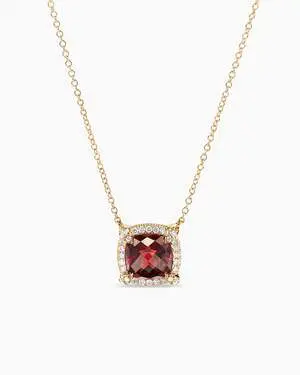 David Yurman Petite Chatelaine Pendant Necklace - Garnet