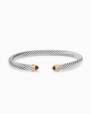 David Yurman Cable Bracelet With - Garnet