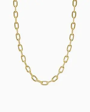 David Yurman Dy Madison Chain Necklace - All 18k Yellow Gold